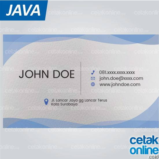 Kartu Nama Hotprint + Emboss/Deboss Java - cetak 2 sisi - Hotprint 1 ...