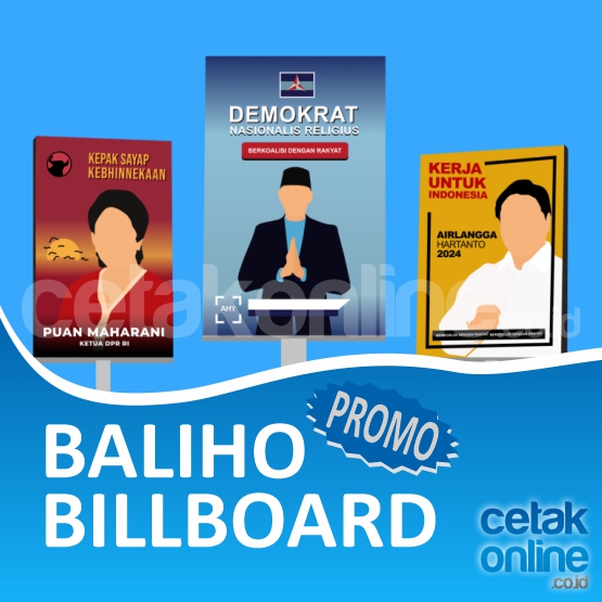 Atribut Kampanye Baliho Caleg Murah ukuran 200 x 300 cm | cetakonline
