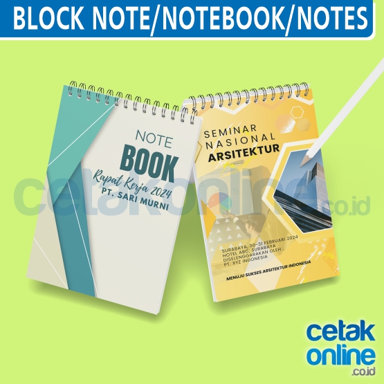Notebook / Blocknotes / Notes A4 - isi 100 lembar - Tanpa Cetakan ...