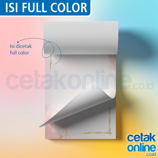 Notebook / Blocknotes / Notes A4 - isi 40 lembar - Full Color Warna ...