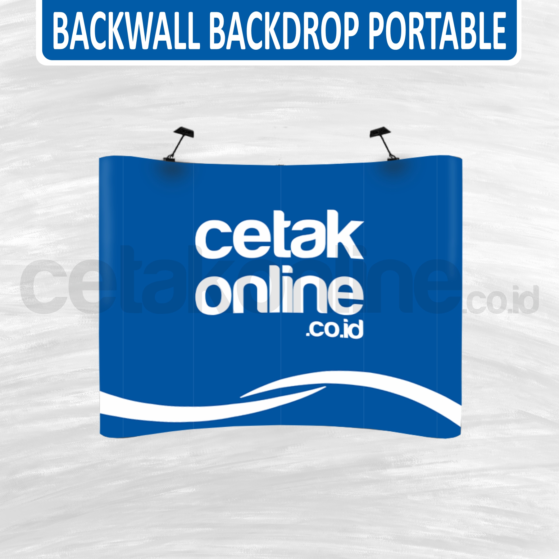 Backwall Backdrop Portable 3x3 Frame Lurus | cetakonline